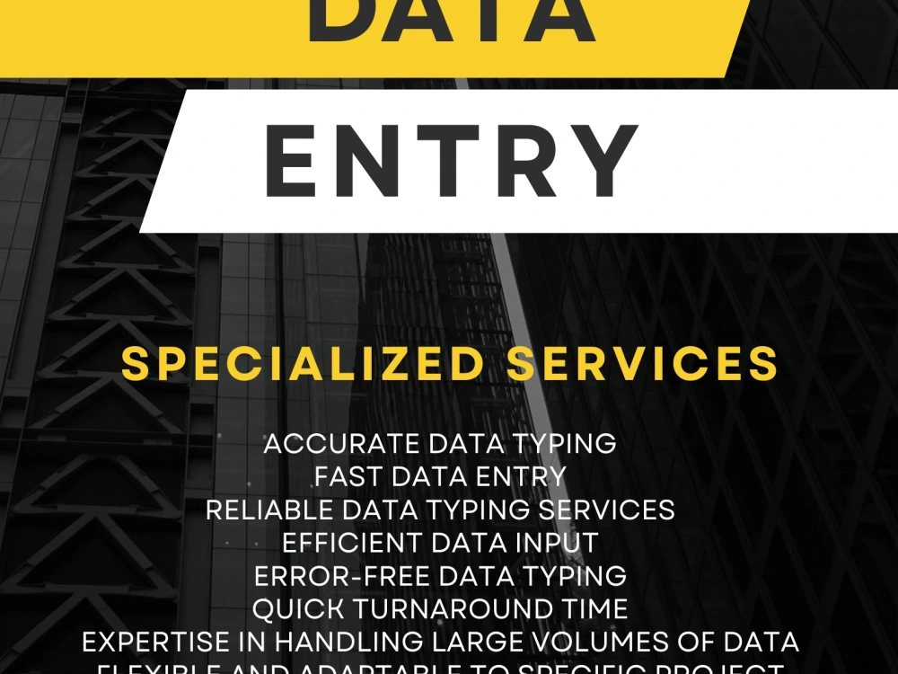 Efficient Data Entry For Streamlined Operations And Increased
