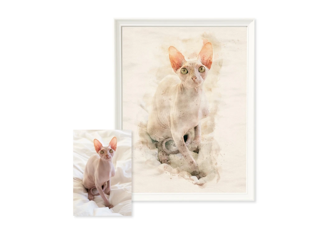 An amazing watercolor portrait of your pet! | Upwork