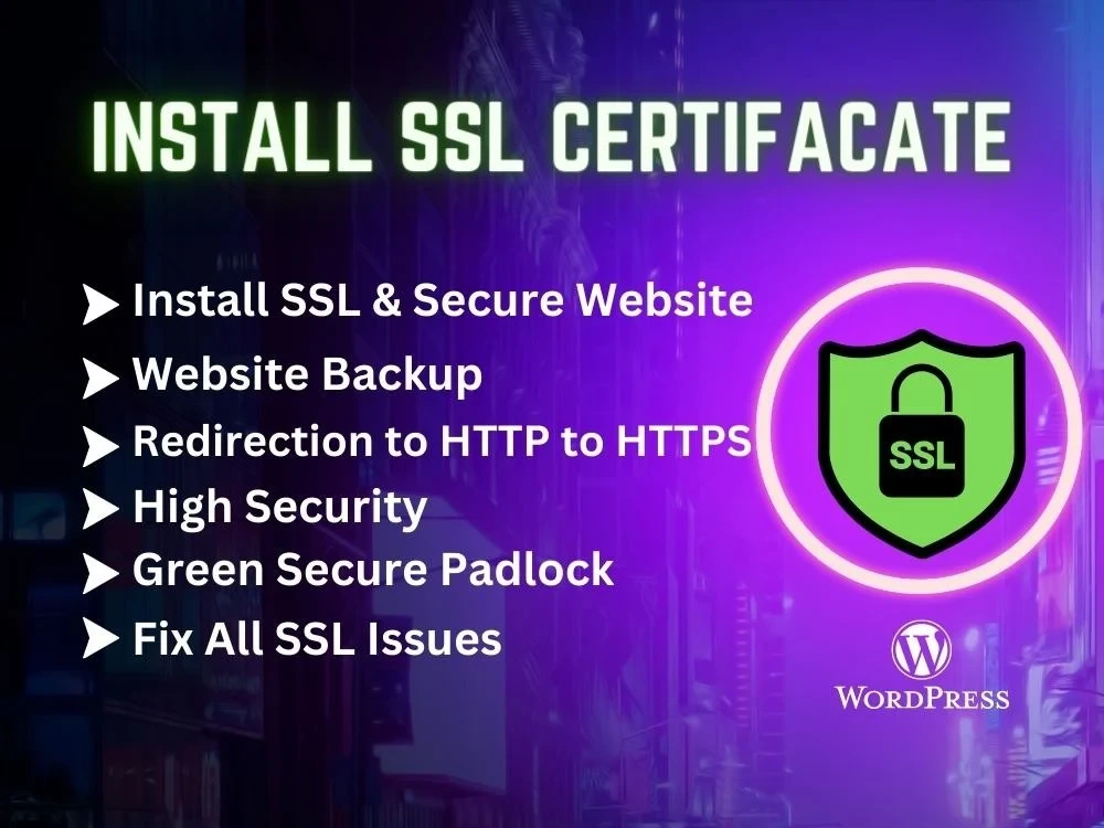 Install SSL certificate with fix HTTP error WordPress website | Upwork