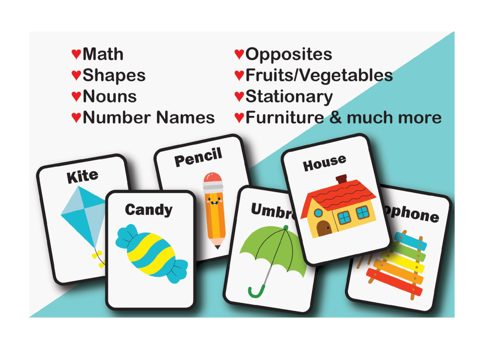 Printable educational Montessori kindergarten flashcards for kids | Upwork