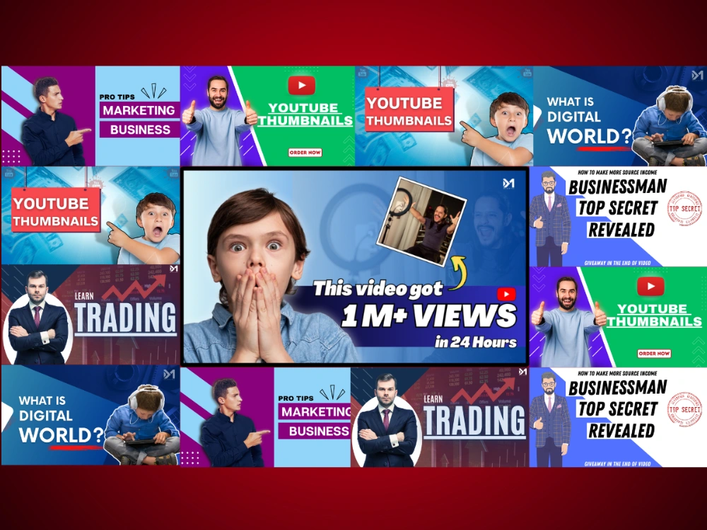 Attractive and special thumbnails for your youtube channel | Upwork