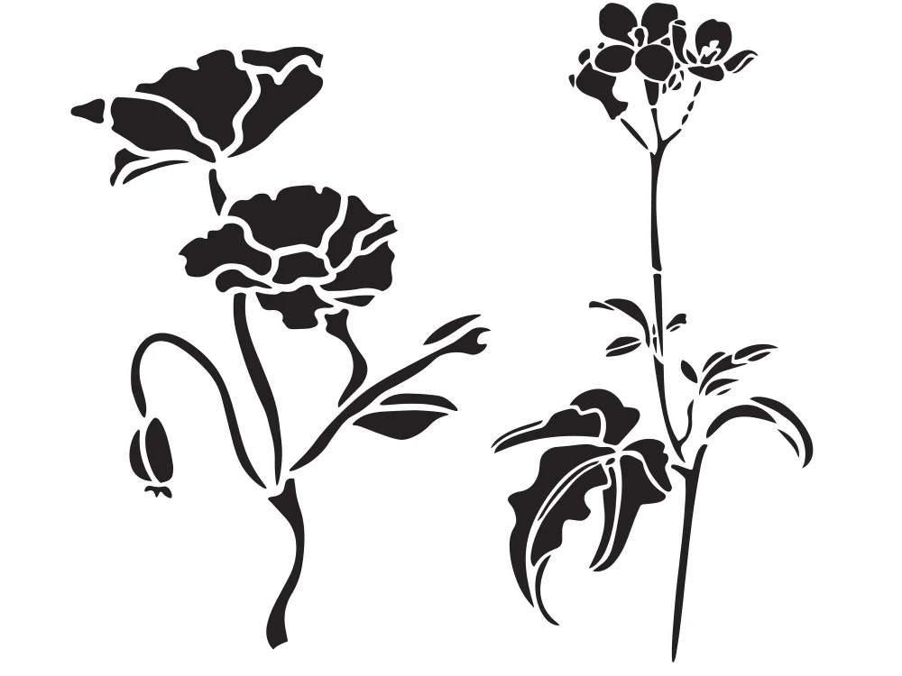 Draw a digital custom vector stencil design for laser cutting and ...