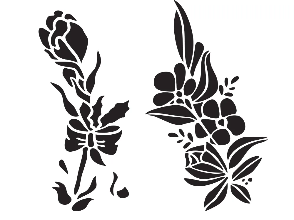 Draw a digital custom vector stencil design for laser cutting and ...