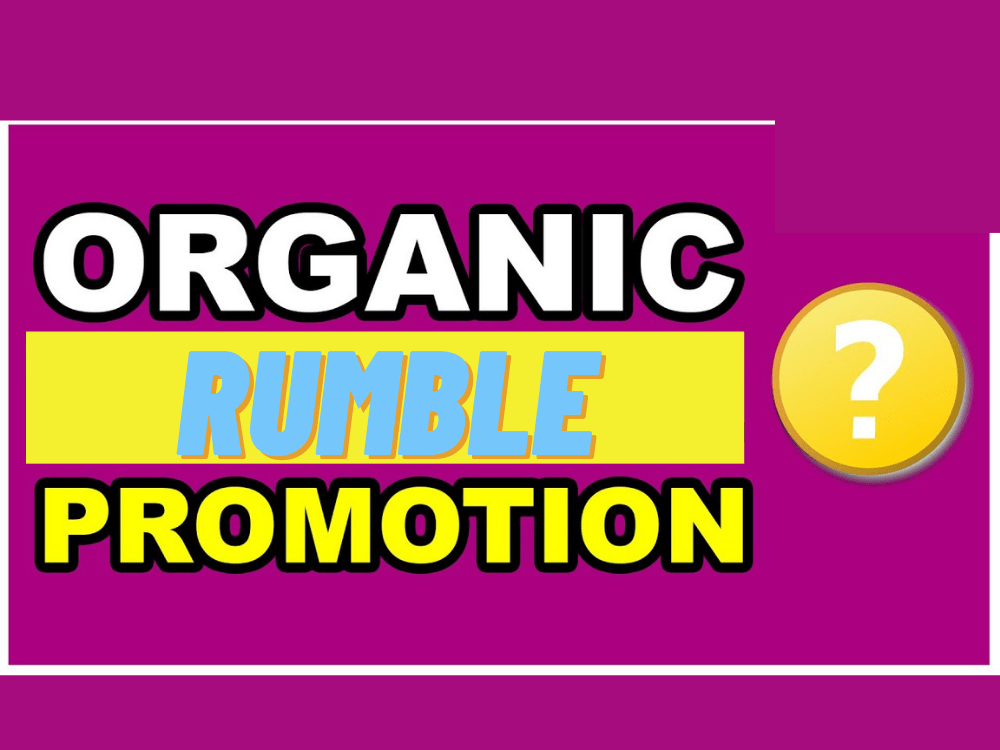 Organic rumble video promotion, vevo, youtube channel promotion | Upwork