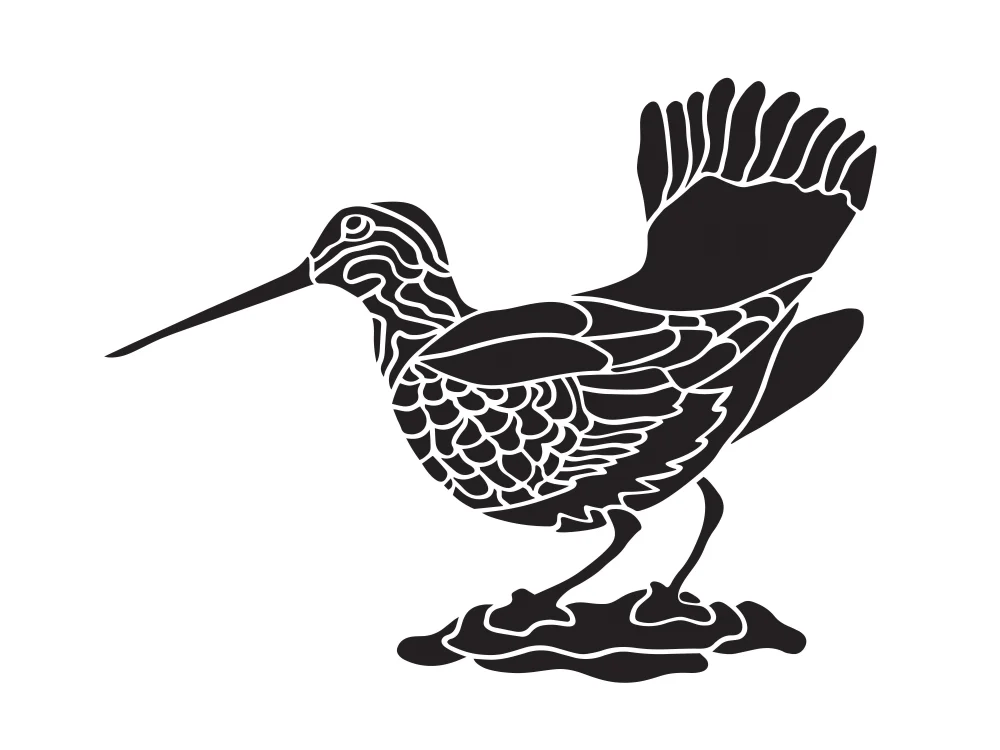 Draw a digital custom vector stencil design for laser cutting and ...
