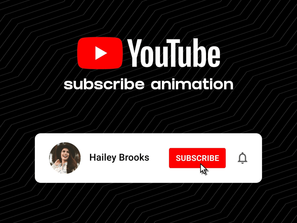 A Custom Animated YouTube Subscribe Button Overlay Animation | Upwork