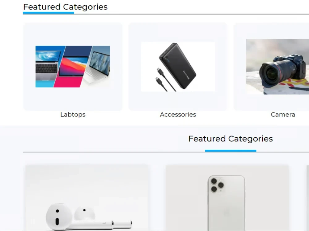 Complete front end ecommerce in react js/vue js. | Upwork