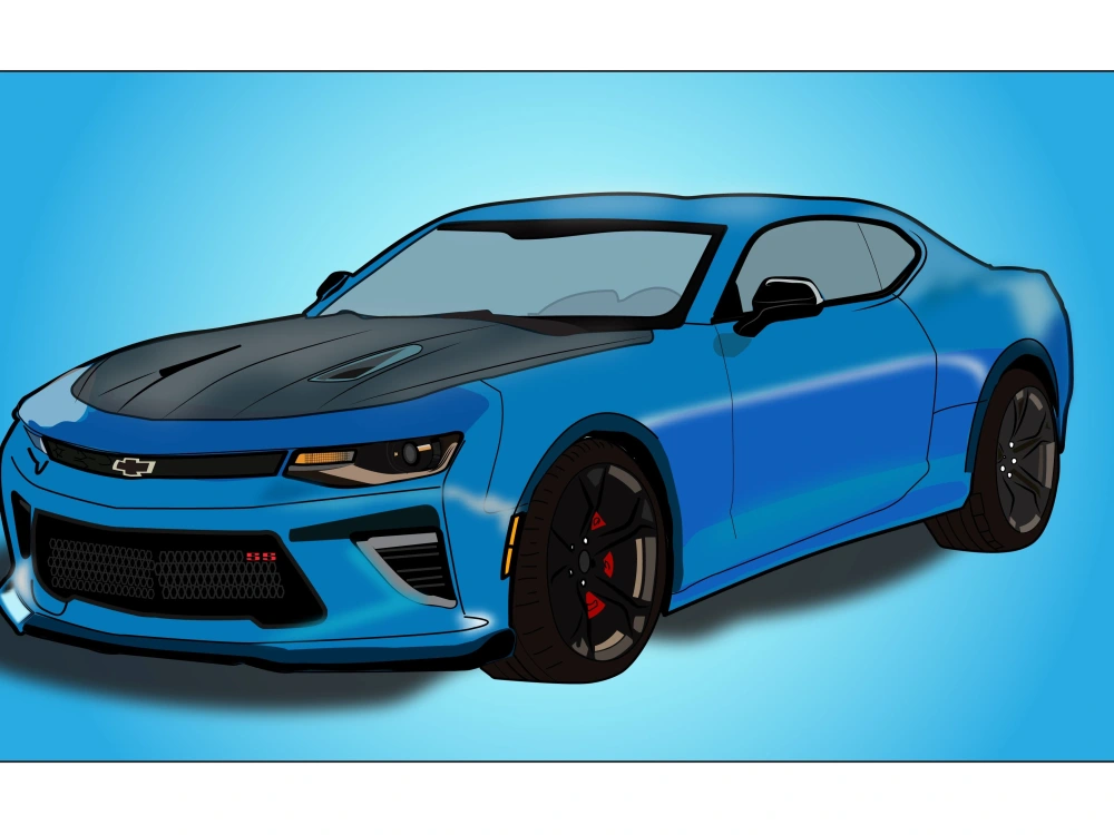 A car vector illustration , line art, vector car line drawing | Upwork