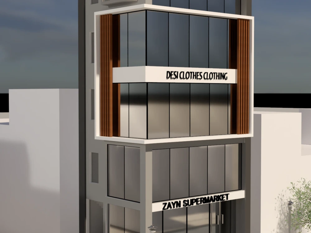 A fantastic design of high rise residential commercial building | Upwork