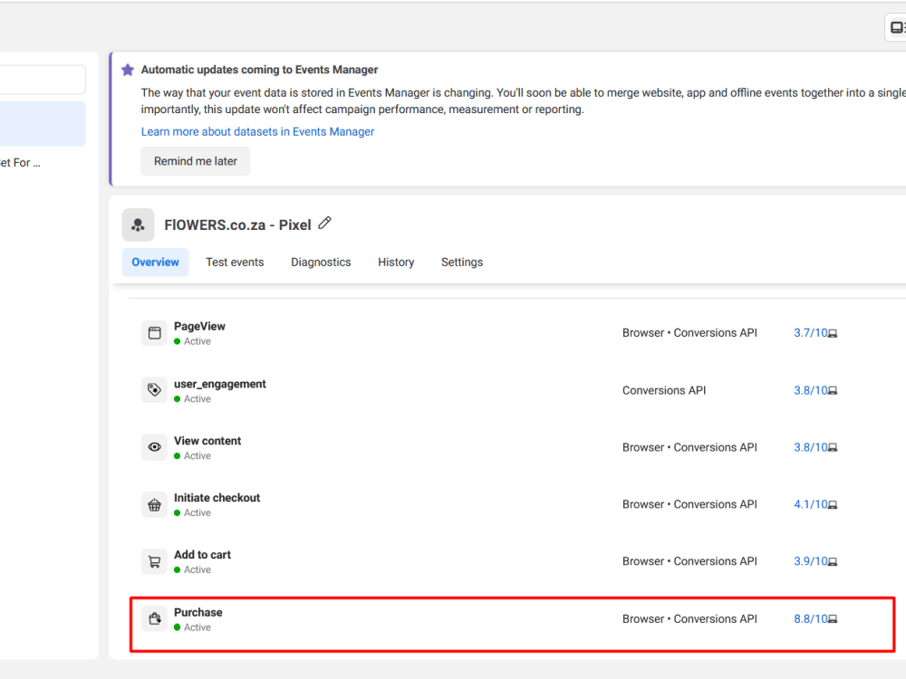 Facebook pixel conversion API set up, fb CAPI, ga4 server-side tracking | Upwork
