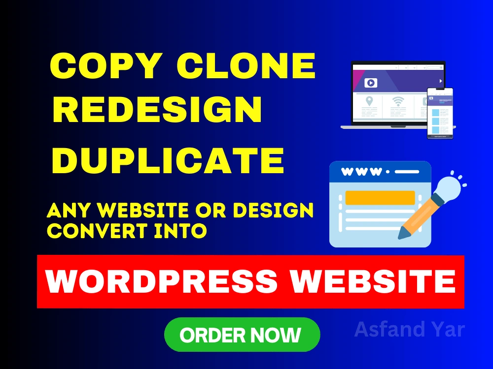Copy clone, duplicate, redesign, replicate wordpress website | Upwork Copy clone, duplicate, redesign, replicate wordpress website | Upwork