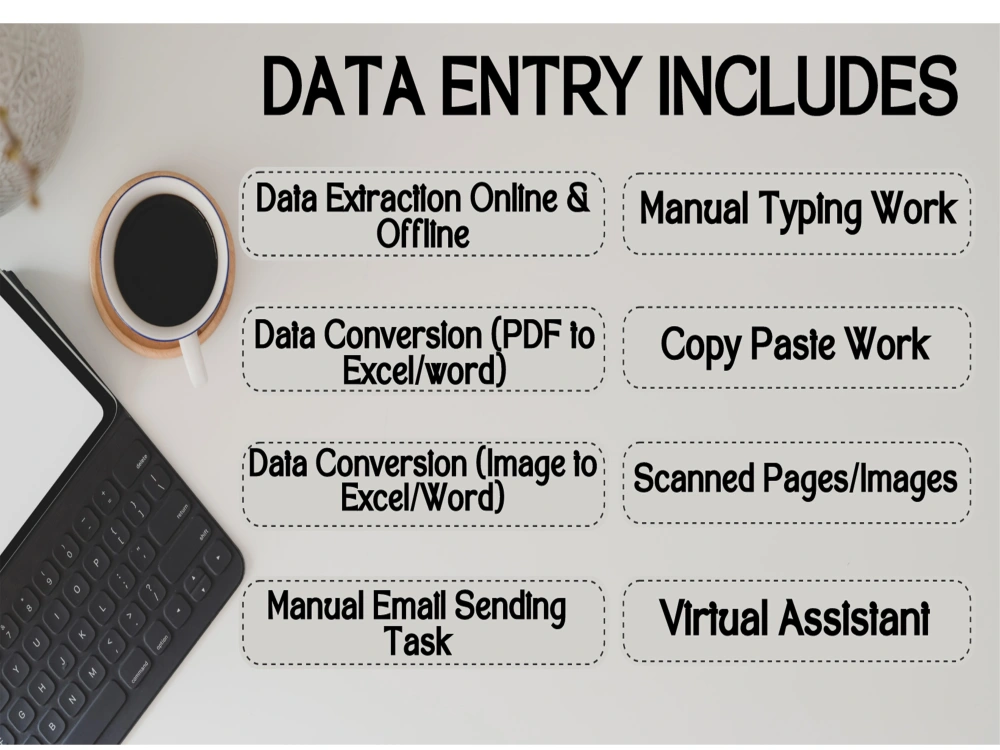 Virtual assistant, Data entry, Typing, Copy paste and Web research | Upwork