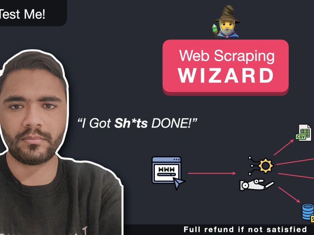 Provide top-notch web scraping services to extract data from any website | Upwork