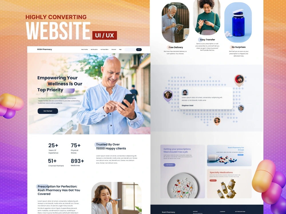 A highly converting web UI UX design | Landing page UI | Web UI in Figma | Upwork