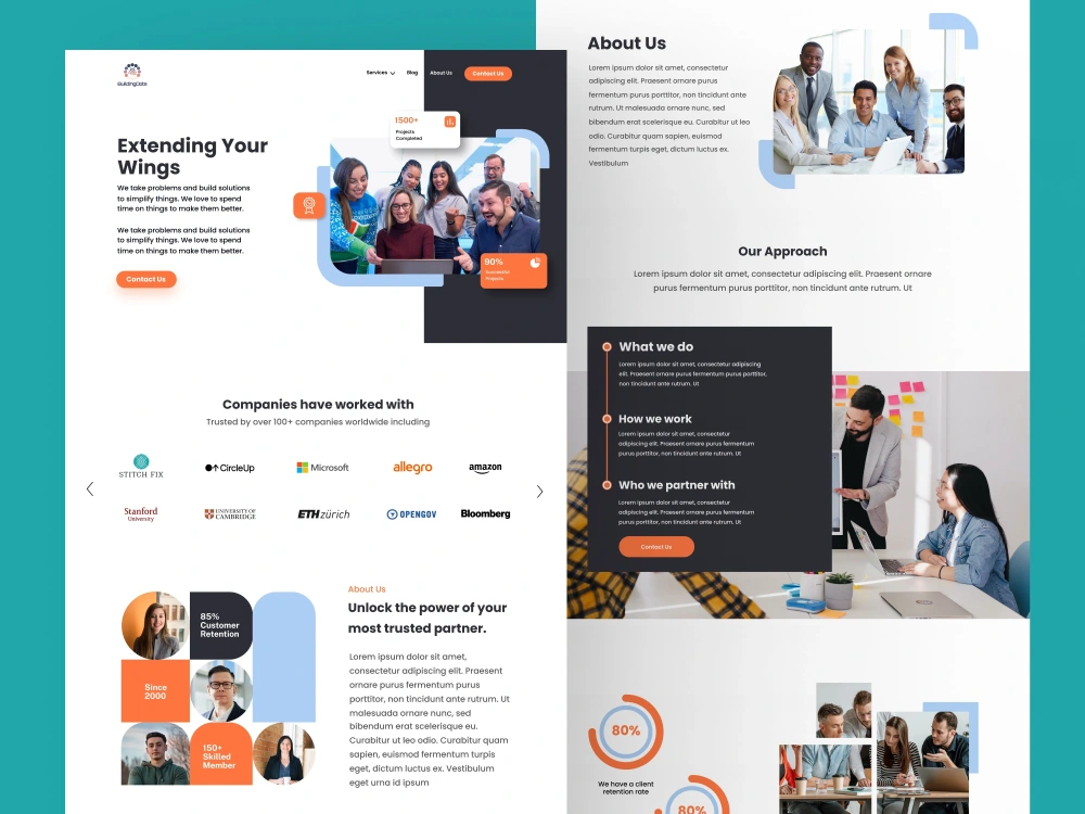A highly converting web UI UX design | Landing page UI | Web UI in Figma | Upwork