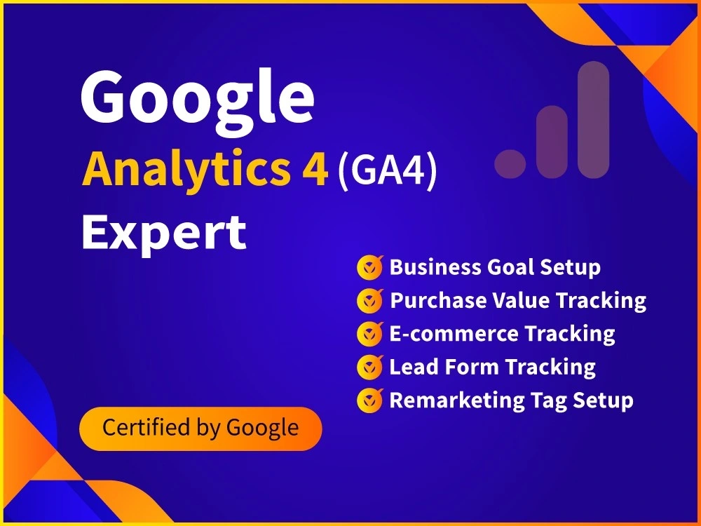 Google Analytics4, ga4 Ecommerce tracking, Conversion Tracking by using GTM | Upwork
