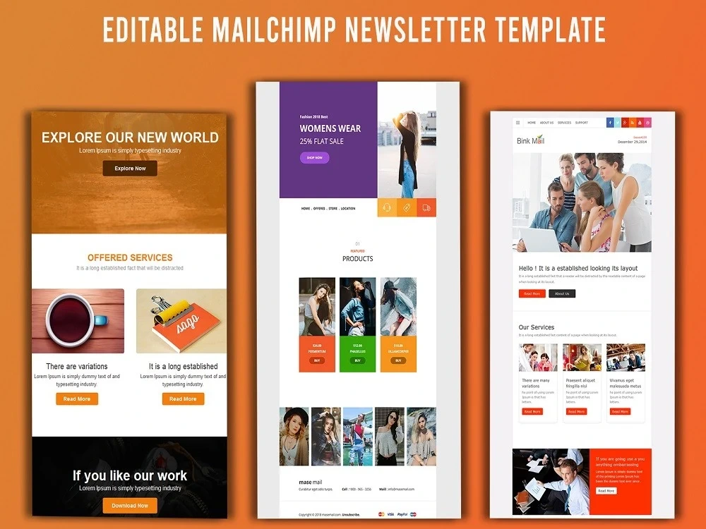 Drag and drop email template in MailChimp within 6 hrs | Upwork