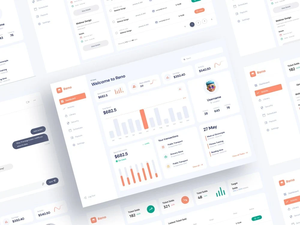 An interactive UI/UX for your SaaS product designed in Figma / XD | Upwork