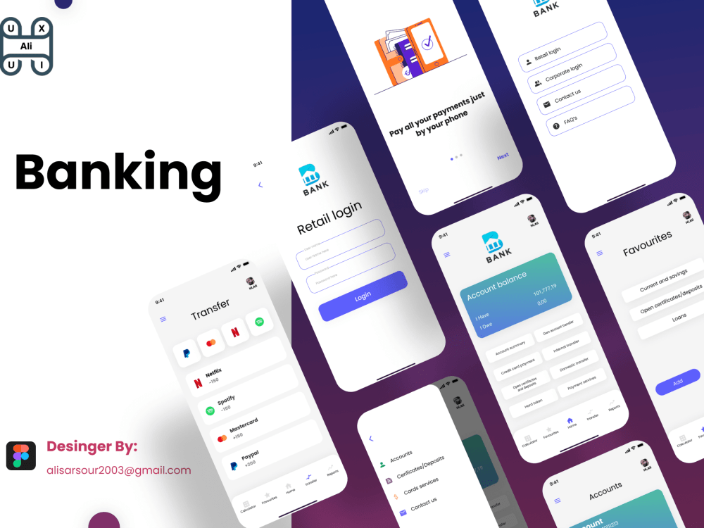 UI UX Design for Financial Transactions App | Upwork