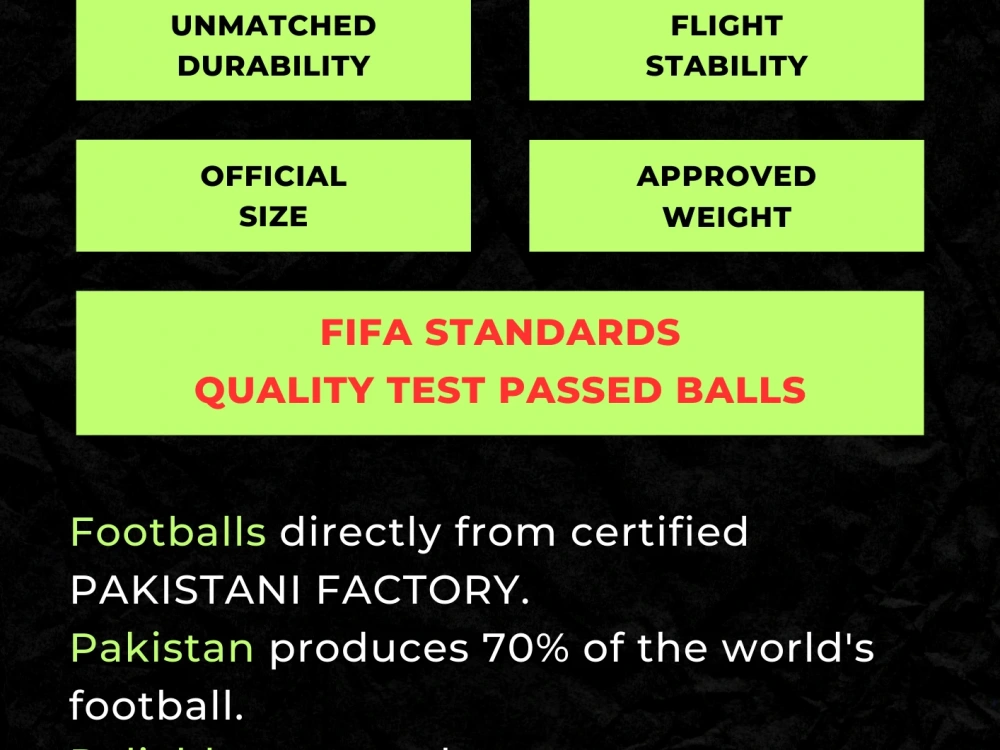 FIFA standards soccer balls from certified Pakistani factories. | Upwork