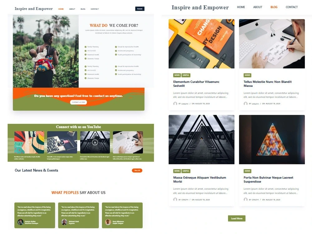 Complete custom responsive functional WordPress website | Upwork