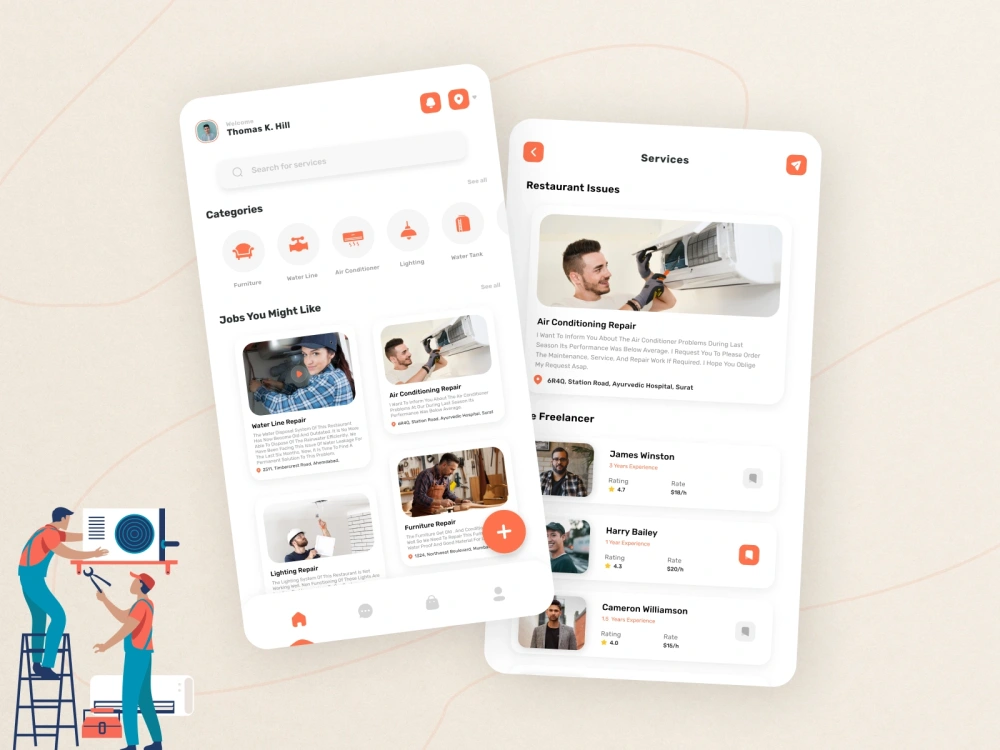 A creative mobile app UI/UX design. | Upwork