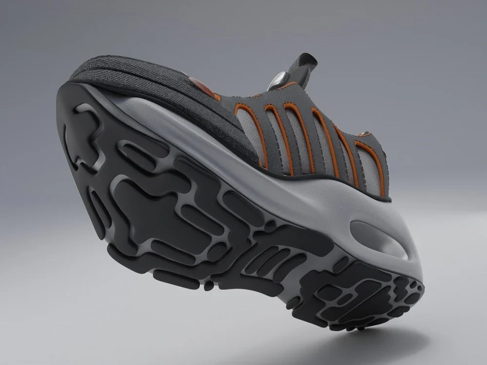 3D shoe animation, footwear video, water stimulation, and 3d shoe ...