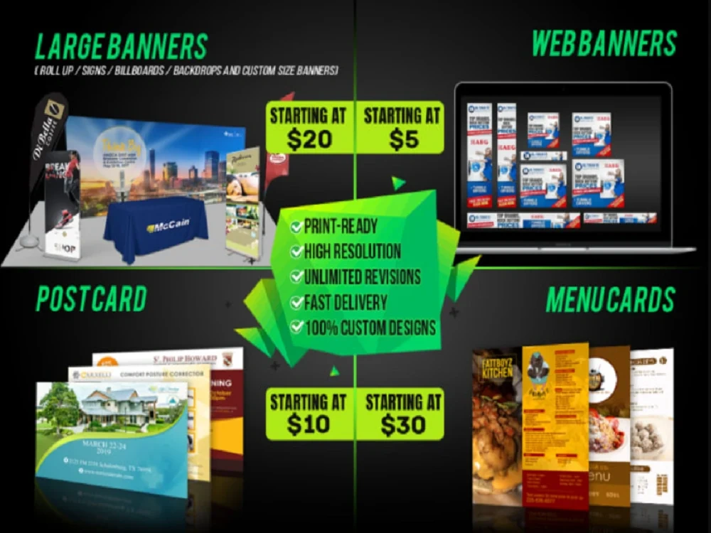 Poster| flyer| leaflet| banner or any graphics design | Upwork