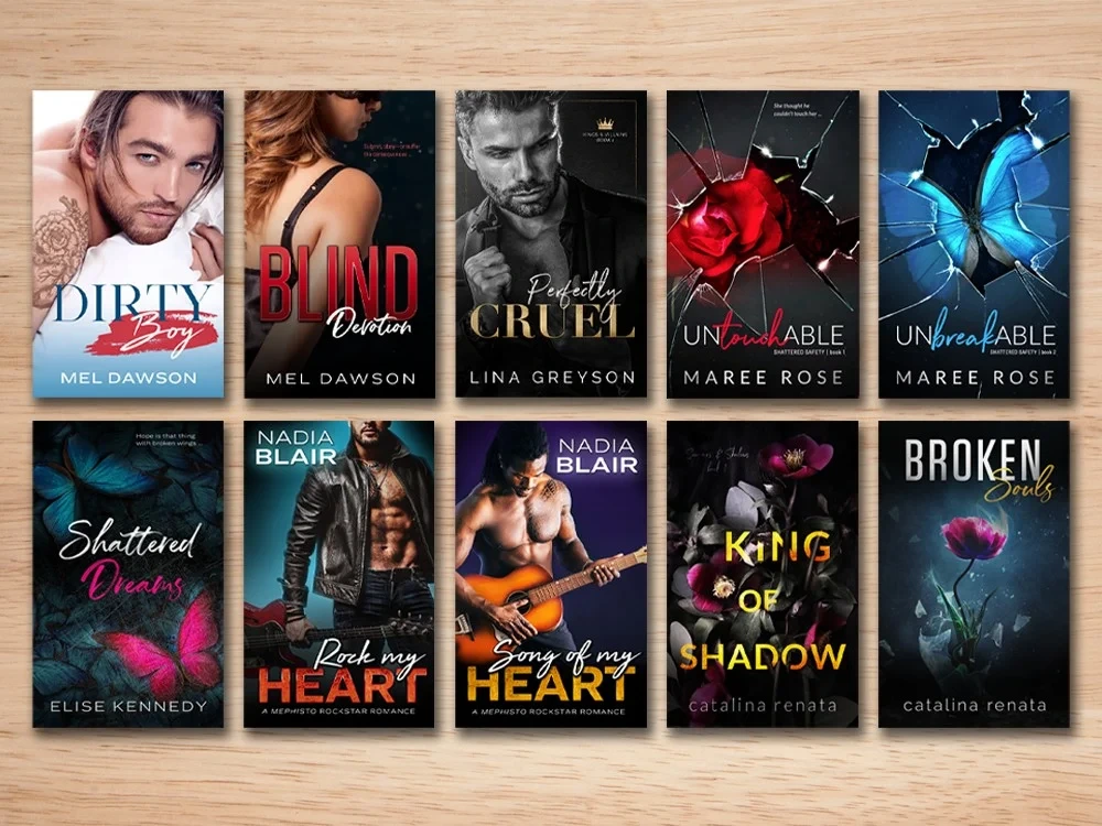 A creative book cover in the contemporary romance genre | Upwork
