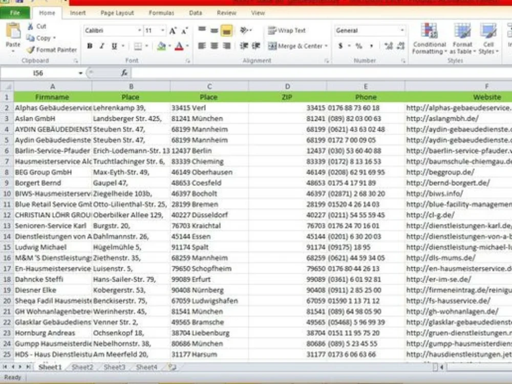 Data Entry Lead Generation Excel Data Mining Google Spreadsheets