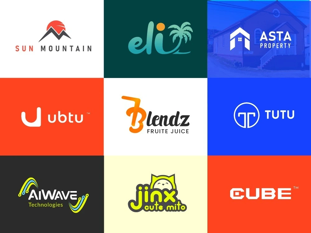 Modern minimalist flat logo design with free source files | Upwork