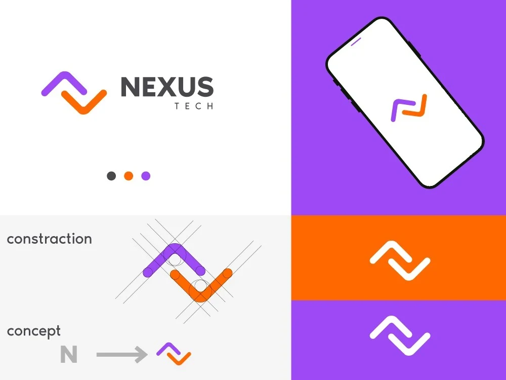 Modern minimalist flat logo design with free source files | Upwork