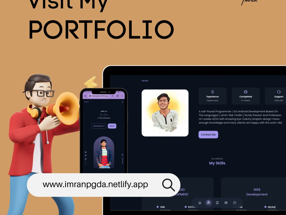 A Fantastic Animated Modern PORTFOLIO website | Upwork