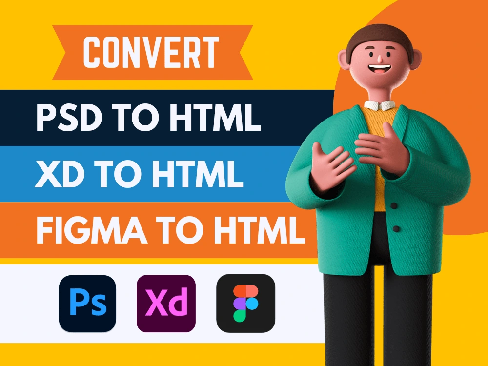 PSD | XD | Figma to HTML5 CSS3 Bootstrap Responsive Website | Upwork