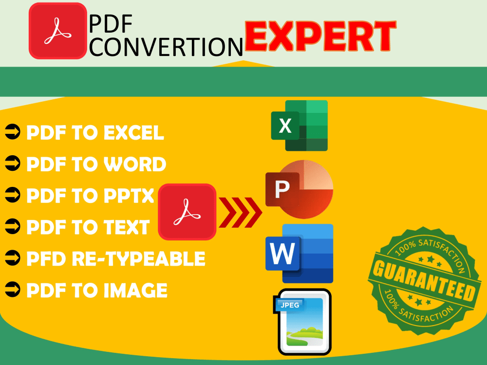 Get Pdf To Word Excel Conversion Upwork