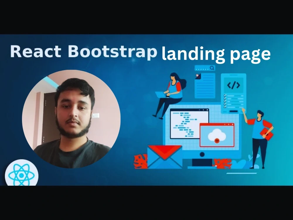 A landing page for react js website with bootstrap css | Upwork