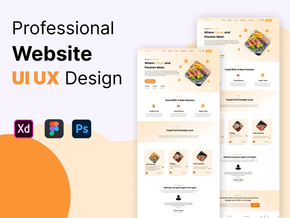 Professional Website UI UX Design in Adobe XD, Figma | Upwork