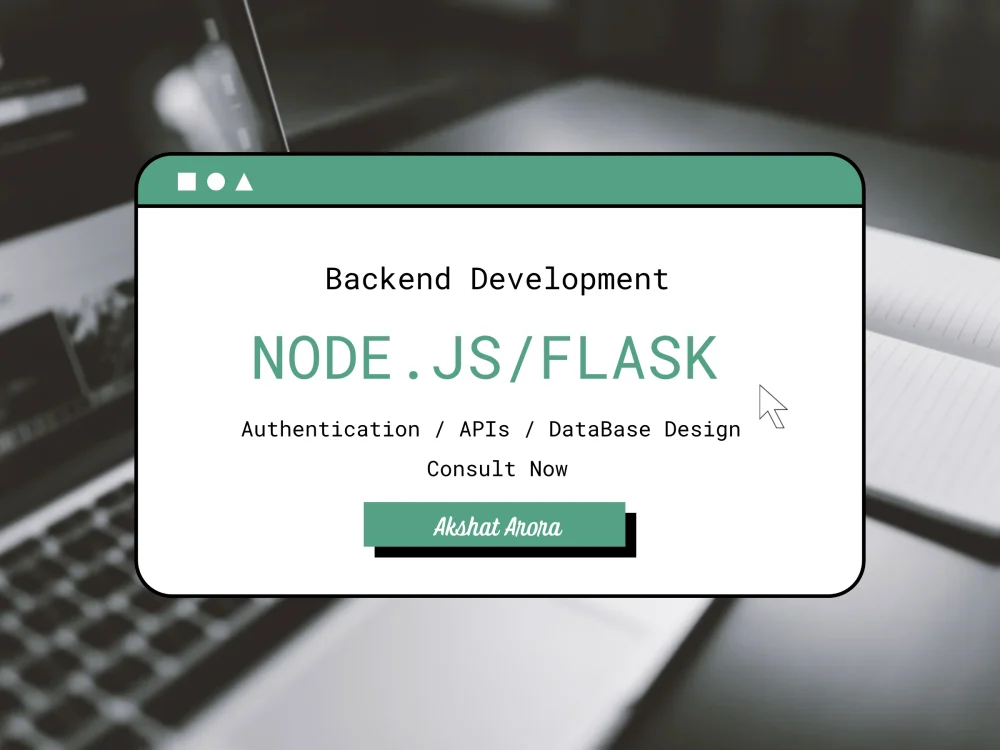 Backend Developer | Node.js | Flask | Upwork Backend Developer | Node.js | Flask | Upwork