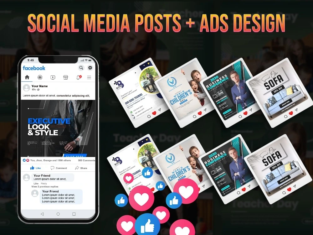 Eye-Catchy Social Media Banner, Poster, Advertising, Story and Cover ...