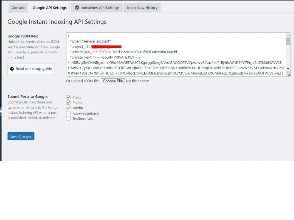 Instant Google indexing API setup for WordPress site | Upwork