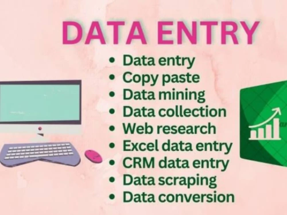 Data entry, copy paste and other related more services | Upwork
