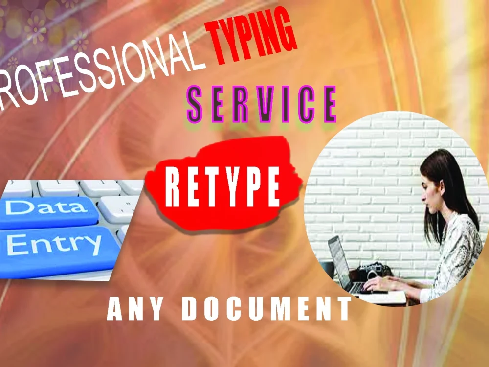 Fast retype job, retype scanned doccuments | Upwork