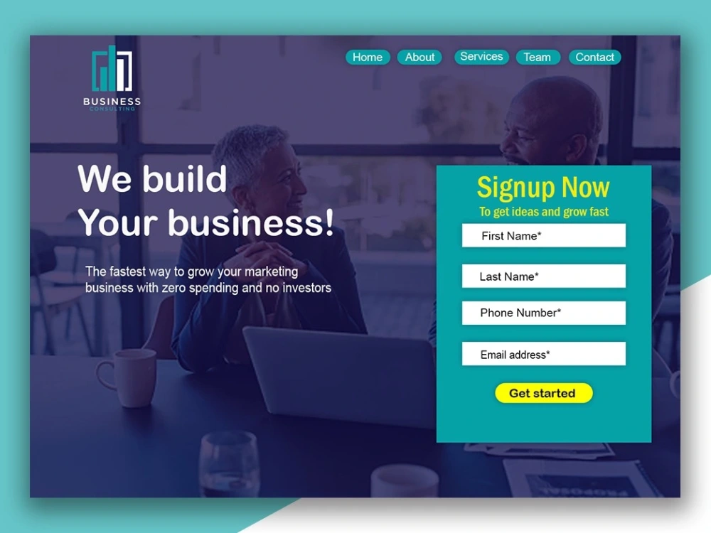 An amazing Landing page design | Upwork