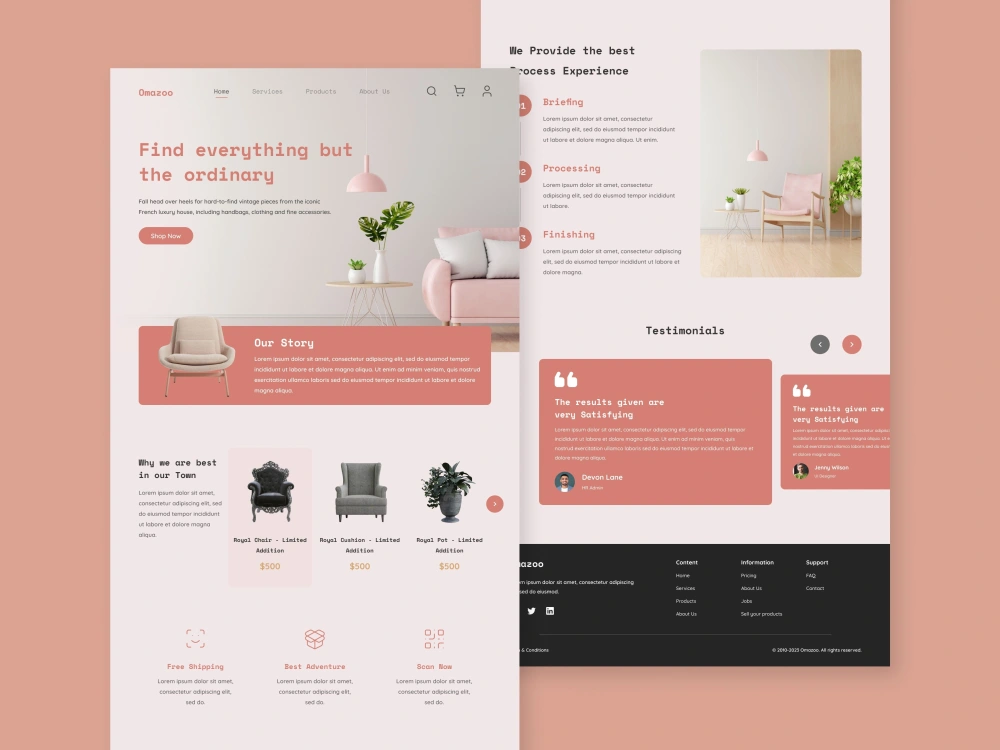 A stunning UI/UX Website / Landing Page / Mobile App Design / Figma ...