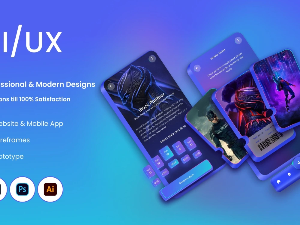 A stunning UI/UX Website / Landing Page / Mobile App Design / Figma ...