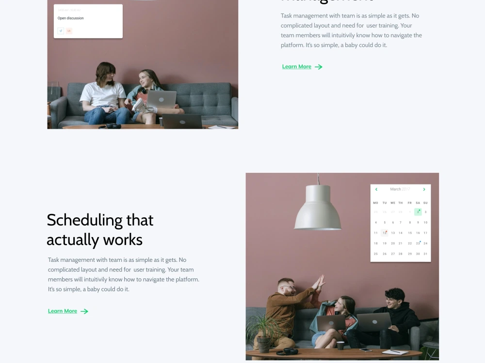 A fantastic UI/UX design using Figma | Landing Page | Upwork