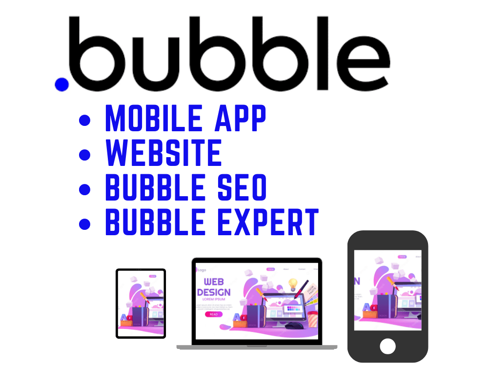 Bubble website, bubble io, bubble app, bubble developer | Upwork