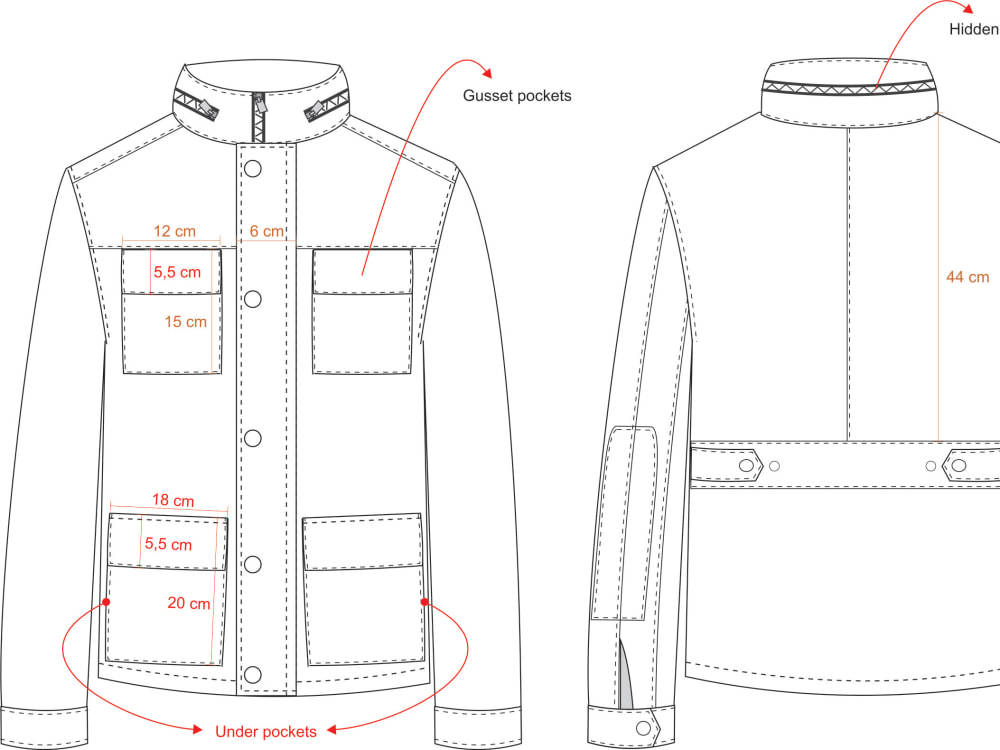 High-quality line drawings of your product for a tech pack. | Upwork