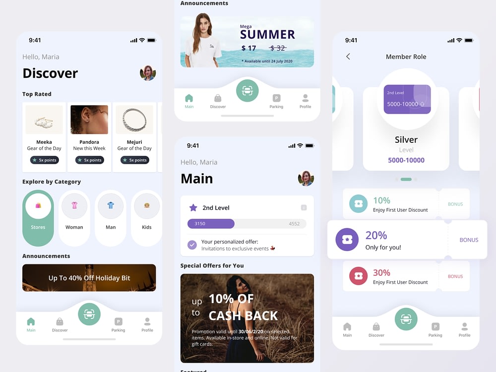 Figma UI/UX Design for Ride Sharing Mobile App | Ride Sharing UI/UX ...