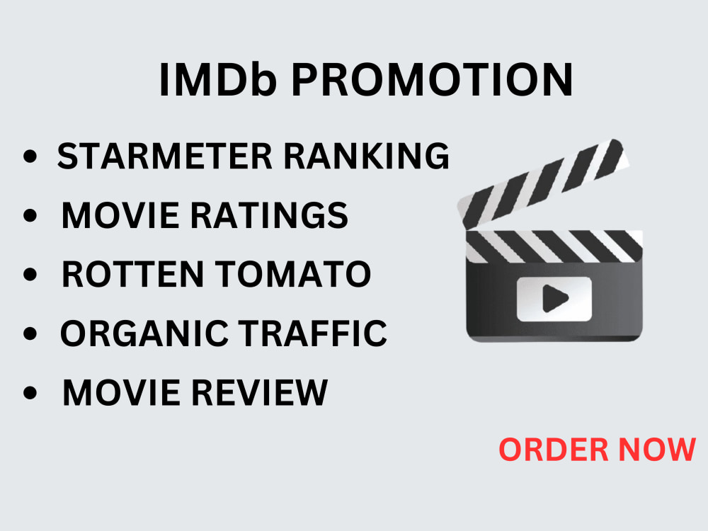 Your imdb profile promoted and improve starmeter rank | Upwork